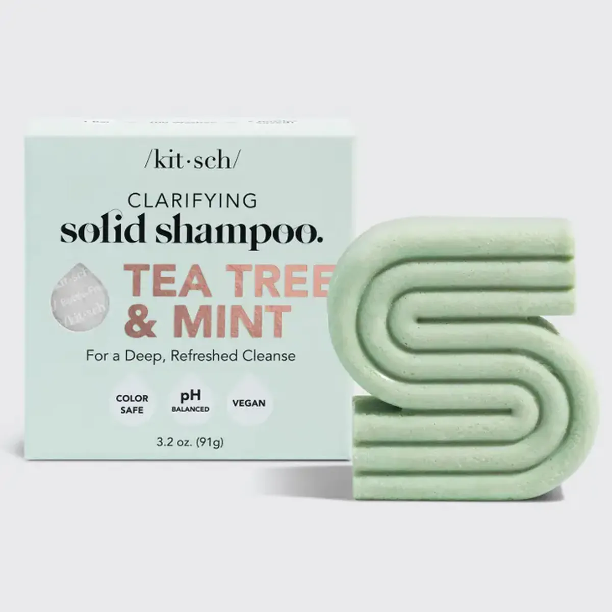 Tea Tree & Mint Clarifying Shampoo Bar / Kitsch - BeeOrganic